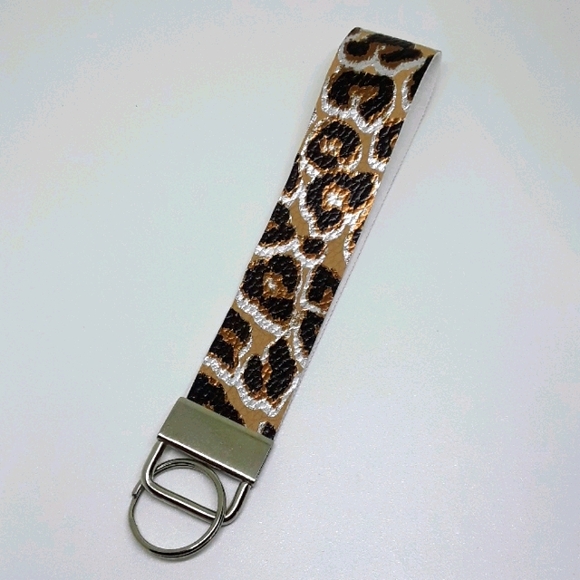 Handmade | Accessories | Leopard Print Wristlet Keychain | Poshmark